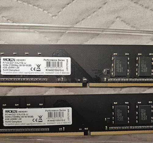 Оперативная память ddr4 4gb radeon R744G2133U1S-U