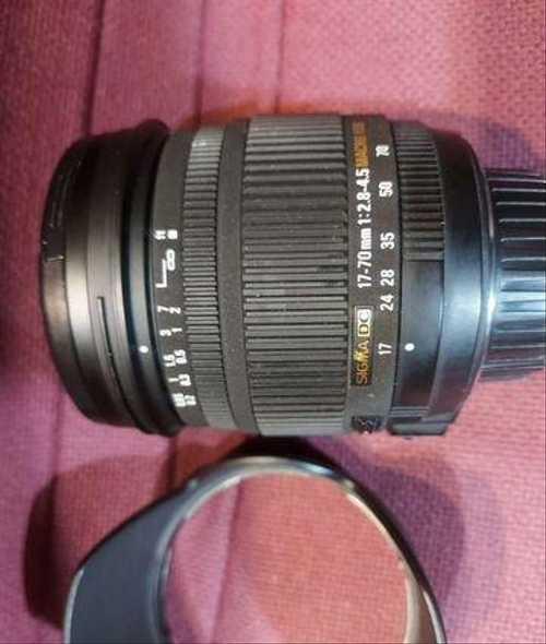 Sigma DC 17-70mm 2.8-4.5 macro HSM for Nikon