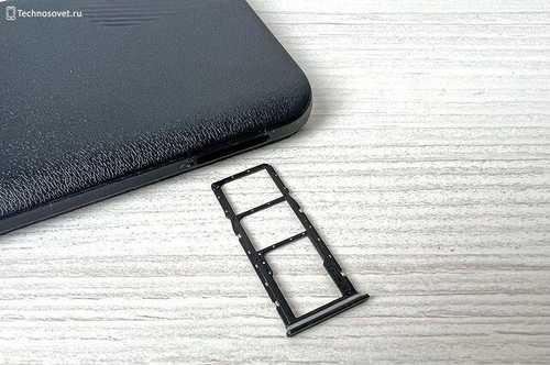 Лоток симкарты Samsung A03 Core черный