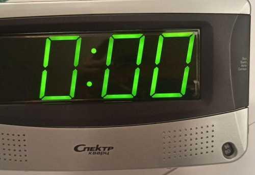 Электронные Часы будильник с радио спектр Кварц