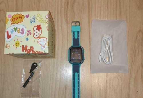 Детские часы с gps, wifi, 4g зеленые