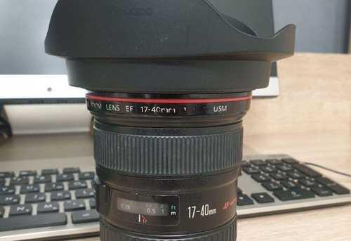 Объектив Canon EF 17-40 f/4L USM