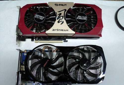 Видеокарты GTX760 2gb и GTX650 TI 2gb и gtx570 1.2