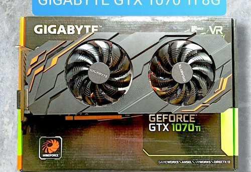 Видеокарта gigabyte GTX 1070 Ti windforce 8G