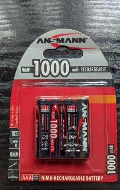 Аккумулятор Ansmann NiMh AAA 1000 MAh