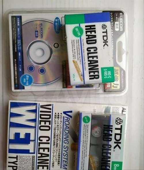 Чистящие кассеты S-VHS VHS 8 Hi8 S-VHS C VHS-C