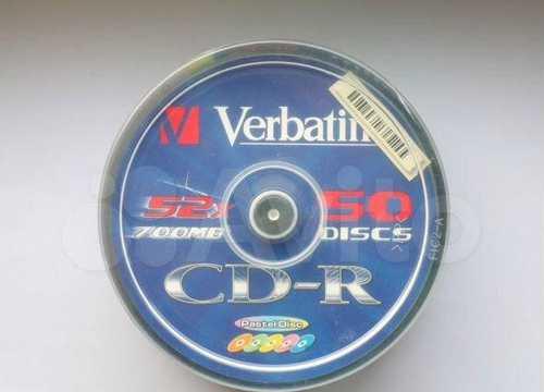Диск CD-R Verbatim Pastel Disk Taiyo Yuden 50шт