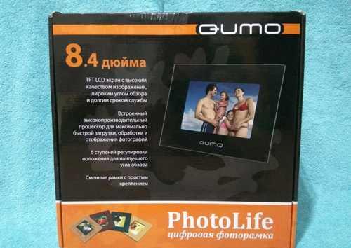 Цифровая фоторамка qumo 8,4’