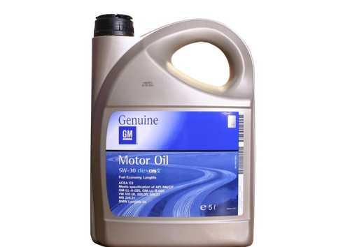 Масло моторное GM Motor Oil 5w30 (5W-30) dexos2, 5