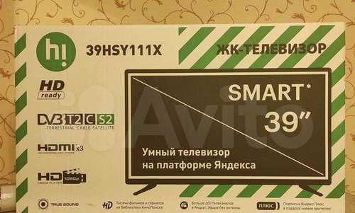 Новый Телевизор Hi 39" 99см SmartTV WiFi Android