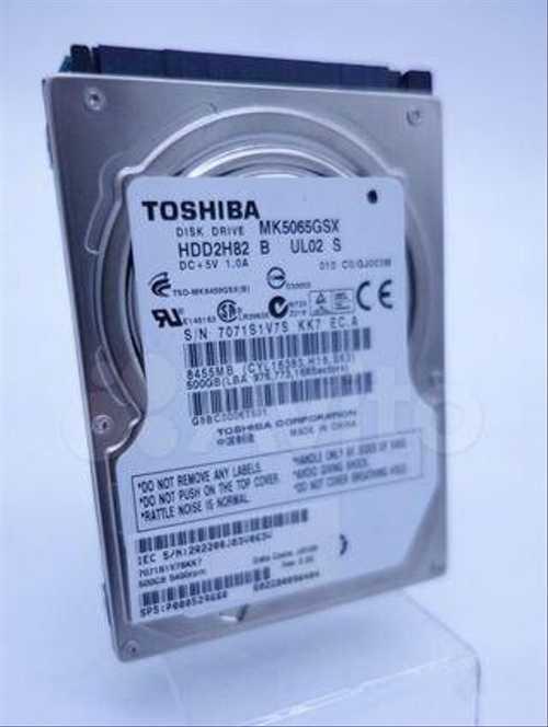 Жесткий диск для ноутбука Toshiba mk5065gsx 500GB