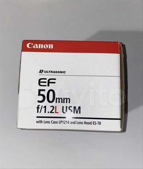 Объектив canon ef 50mm f/1.2L