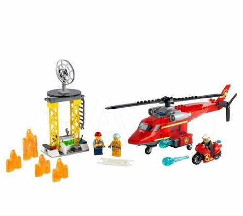 Конструктор Lego City Fire, Спасательный пожарный вертолет (60281)