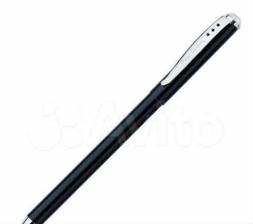 Ручка подарочная шариковая Pierre Cardin "Actuel", корпус черный, алюминий, хром, синяя (PC0705BP)