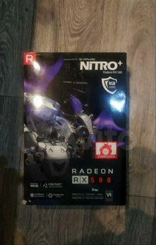 Sapphire rx580 nitro+ (коробка)