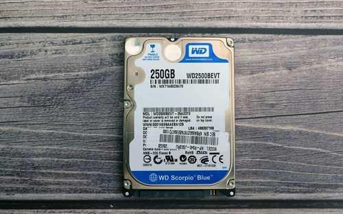 HDD 2.5" WD Scorpio Blue 250GB
