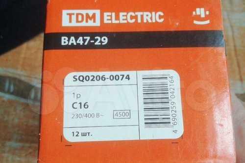 Автоматический выключатель TDM C16