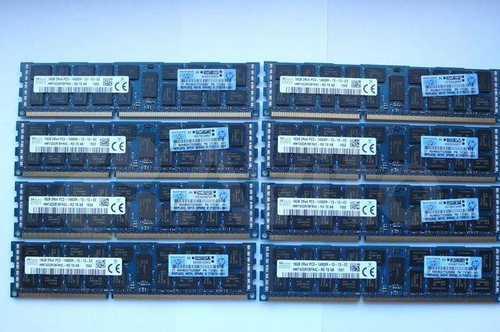 Комплект серверной памят 4х16Gb PC3-14900R Hynix