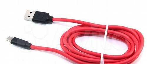 Кабель USB Type-C hoco X11 Rapid 5A черно-красный