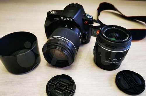 Sony a230 и два объектива