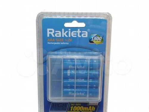 Аккумулятор Rakieta NI-MH AAA 1000 mAh набор 4 шт