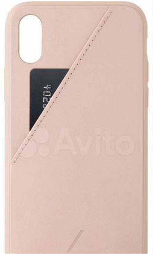 Чехол Native Union Clic Card (ccard-rose-NP18L) для iPhone Xs Max (Rose)