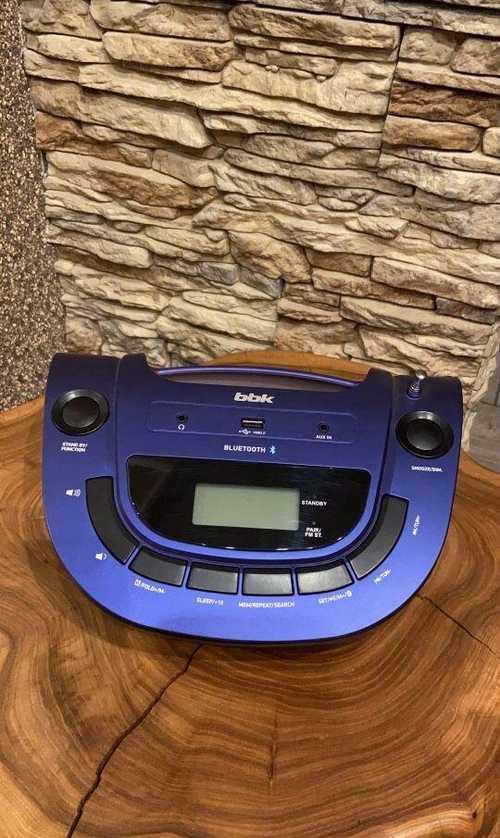 Аудиомагнитола BBK BS07BT синий