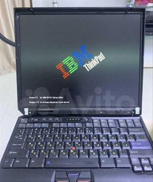 Ноутбук с COM портом IBM Thinkpad T30