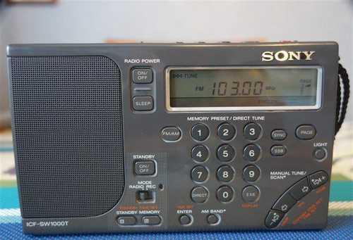 Радиоприемник магнитола Sony ICF-SW1000T