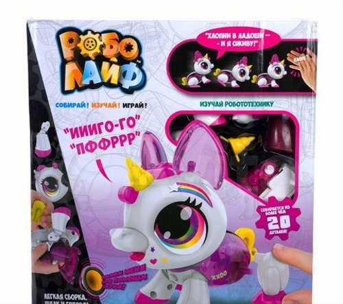 Модель для сборки 1Toy роболайф Единорог интерактивный, со звуком (Т16232)