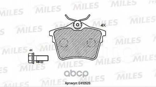 Колодки Тормозные Citroen C5 08/Peugeot 407 04/607 00- Задние Lowmetallic Miles арт. E410526