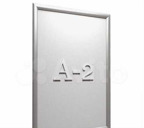 Рамка Attache настенная, А2, алюминиевый клик-профиль, 25 мм