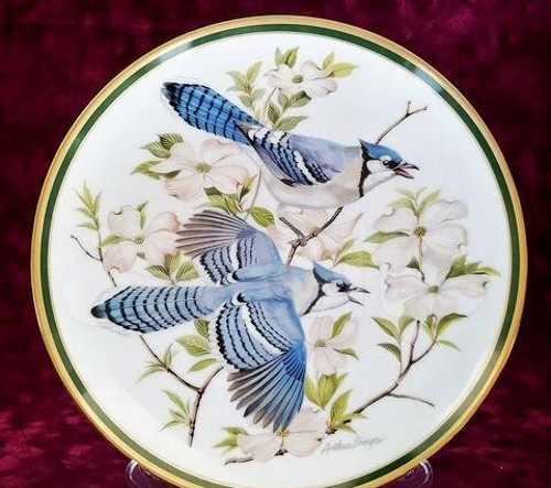 Тарелка franklin porcelain Голубая сойка