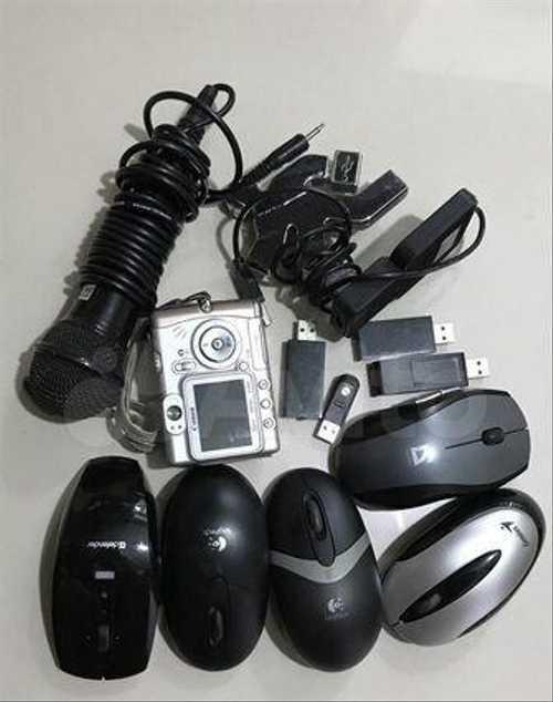 Мыши, фото Canon, микрофон, USB, ресиверы пакетом