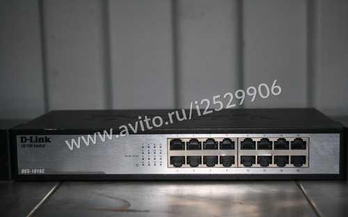 Коммутатор D-link DES-1016D