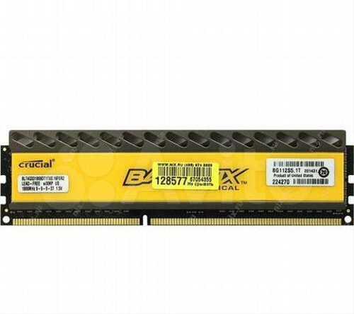 2x4GB DDR3-1866 Crucial Ballistix Tactical CL9