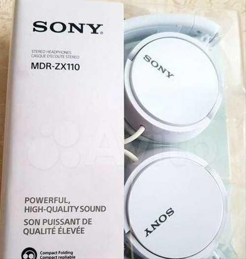 Продам наушники sony mdr-zx110 новые