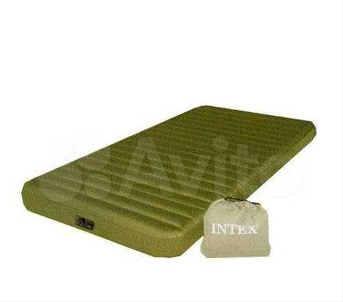 Надувной матрас-кровать Intex Super-Tough, 99*191*20 см, с встроенным насосом (И68727)