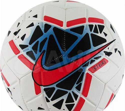 Мяч футб. "nike Strike" арт.SC3639-106, р.5, 12 панелей, тпу, бут. кам, маш.сш., бело-черно-красный