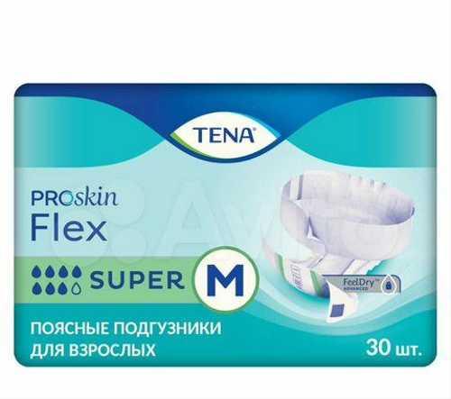 Подгузники tena Flex Super (тена Флекс Супер) М 30 шт