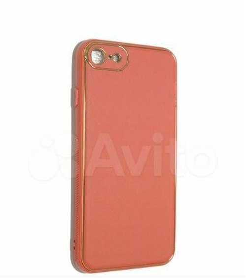 Чехол-накладка для iPhone 7\8 (4.7) PC+PU leather case красный