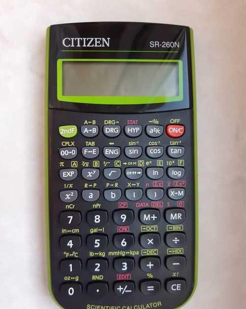Калькулятор научный Citizen SR-260N, 165 функций