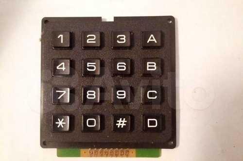 Клавиатура матричная чёрная numpad+abcd, 16 кнопок
