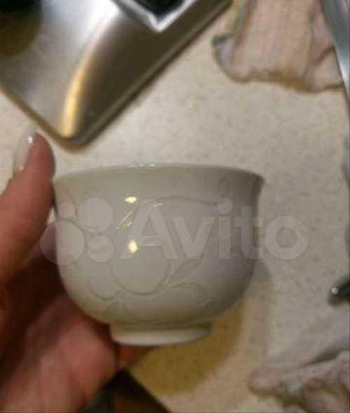 Керамическая белая чашка для чая (цена за 2шт)