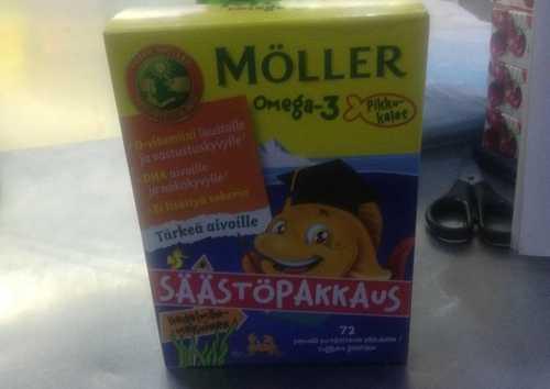Moller omega3 рыбки 72шт