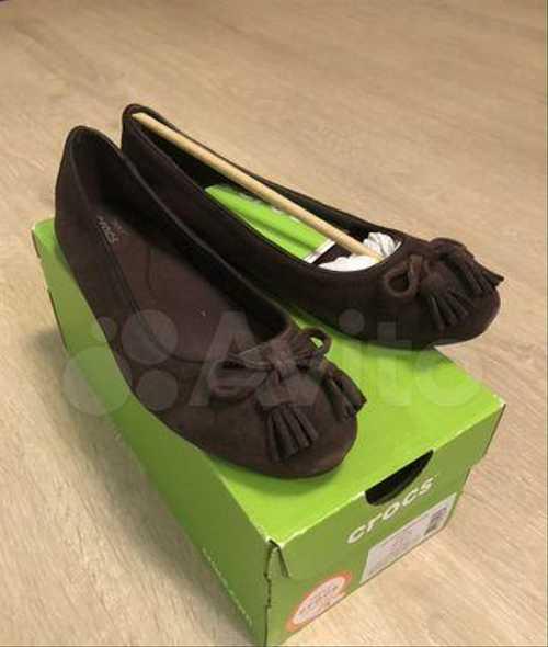 Балетки crocs 37р-р, 24см стелька