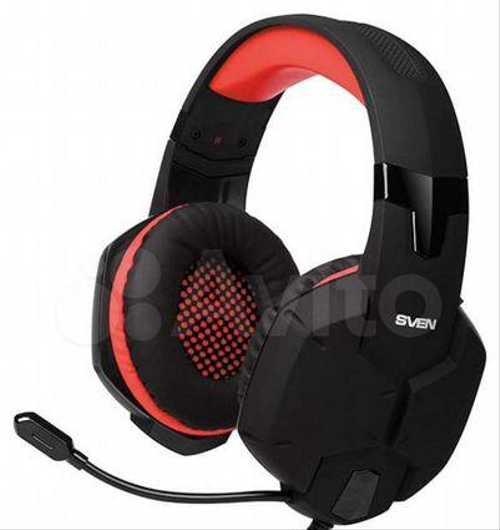 Гарнитура Sven AP-G988MV черный-красный