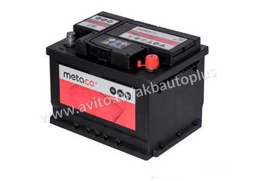 Аккумулятор 60 Ач Metaco battery о.п. низкий