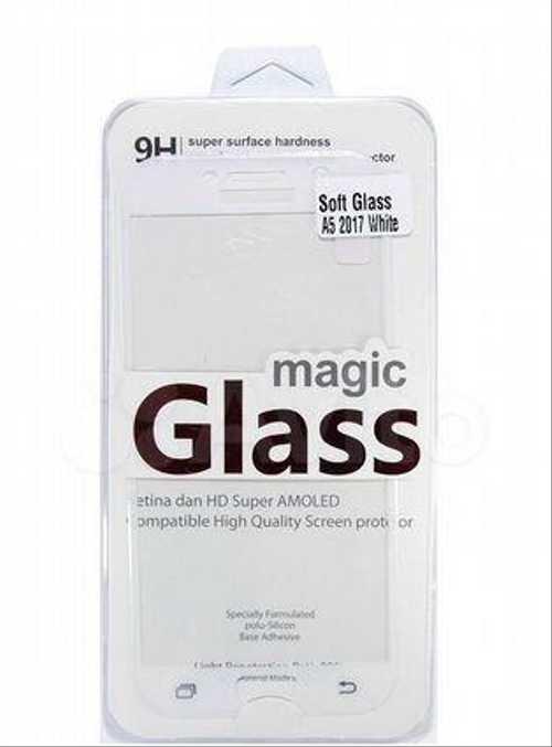 Защитное стекло для Samsung A520F A5 3D flex TPU коробка белый