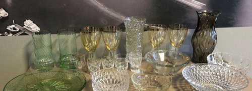 Фужеры, рюмки, вазы. СССР. Одним лотом